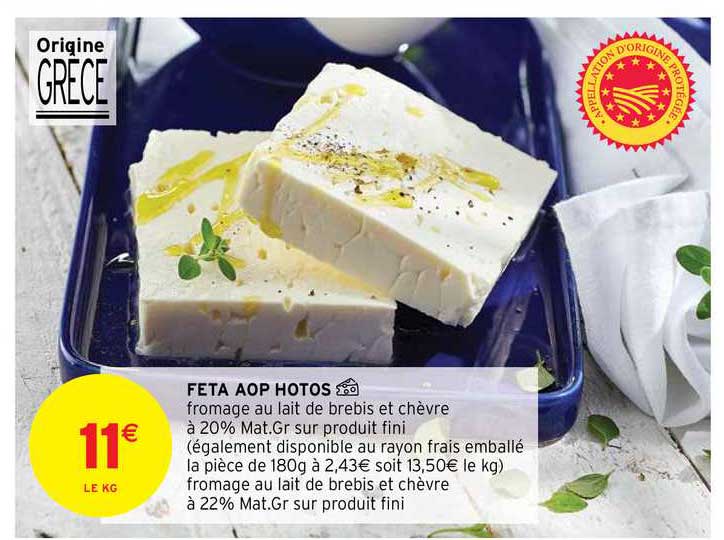 Promo Feta Aop Hotos chez Intermarché Hyper - iCatalogue.fr