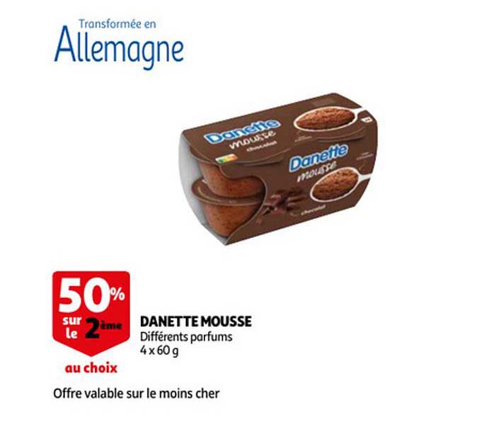 Offre Danette Mousse chez Auchan