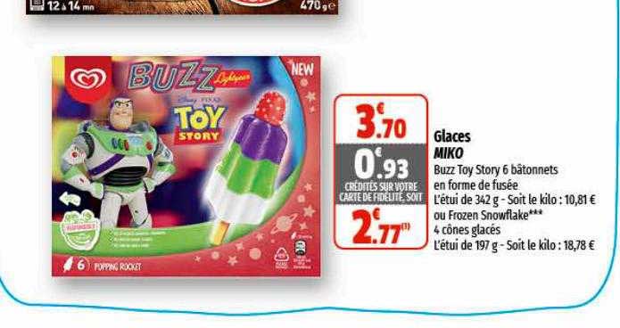 Offre Glaces Miko chez Coccimarket