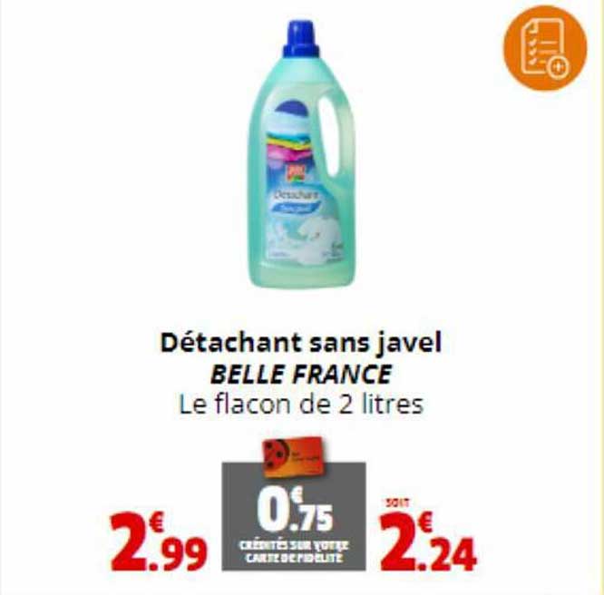Promo Détachant Sans Javel Belle France chez Coccinelle Express ...