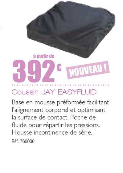 Promo Coussin Jay Easyfluid chez Bastide - iCatalogue.fr