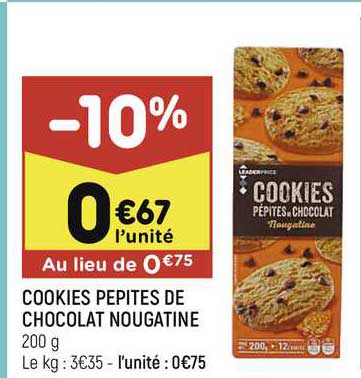 Offre Cookies Carrefour chez Carrefour