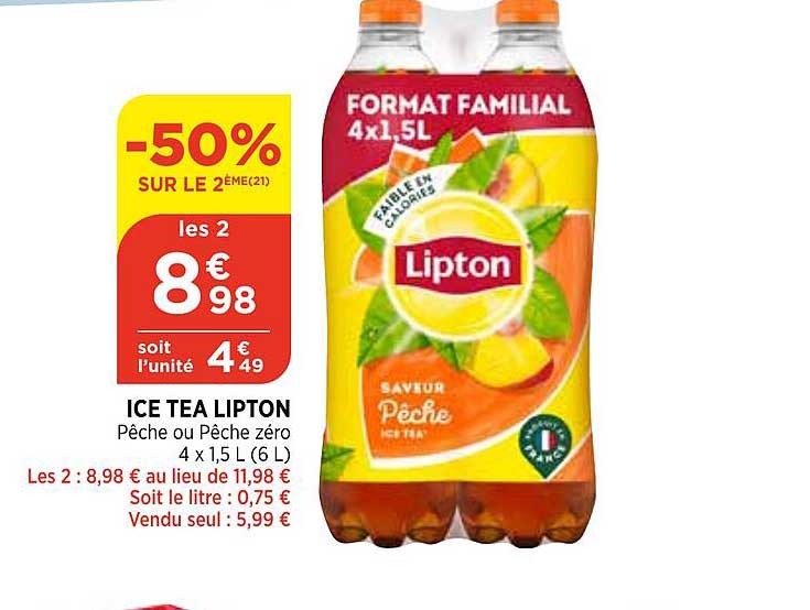 Promo Ice Tea Lipton chez Atac - iCatalogue.fr