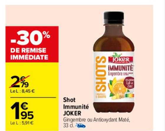 Promo Shot Immunité Joker chez Carrefour - iCatalogue.fr