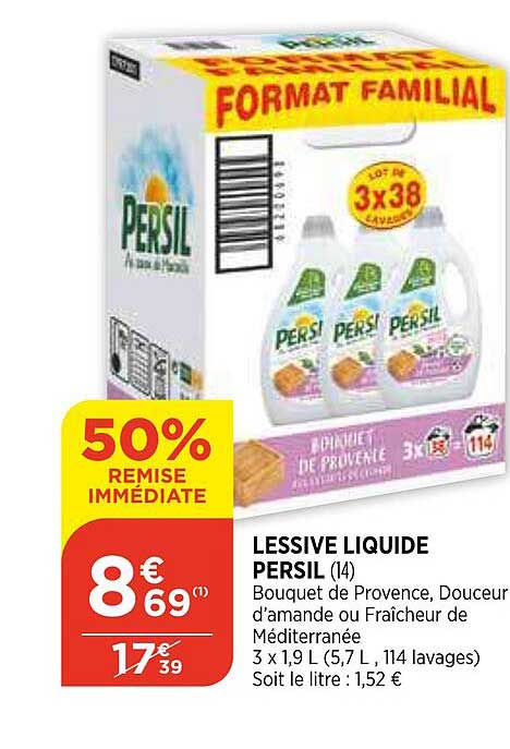 Offre Lessive Liquide Persil chez Atac