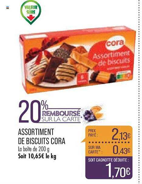 Promo Assortiment De Biscuits Cora chez Match - iCatalogue.fr