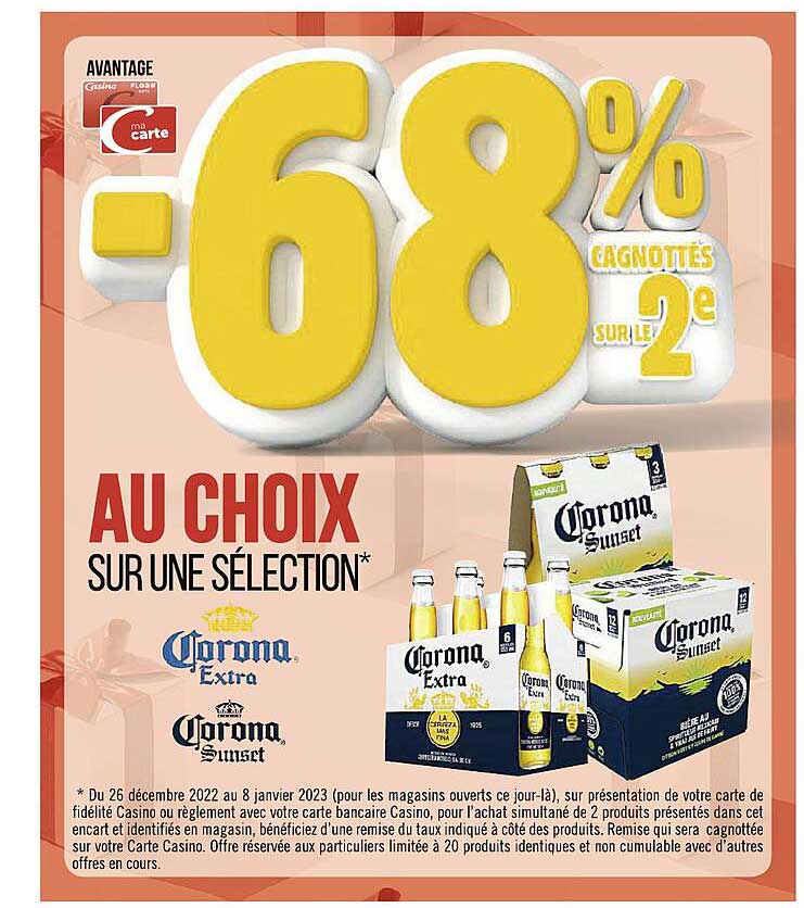 Promo Corona Extra, Corona Sunset chez Géant Casino - iCatalogue.fr