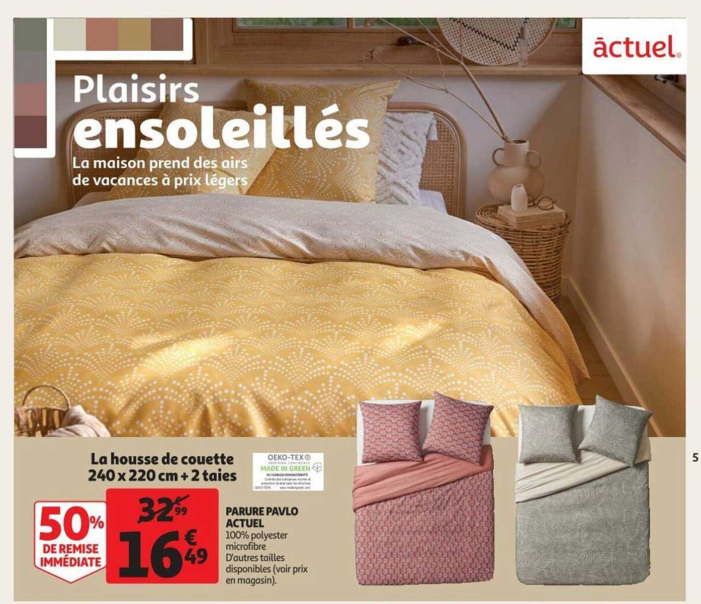 Promo Parure Pavlo Actuel chez Auchan - iCatalogue.fr