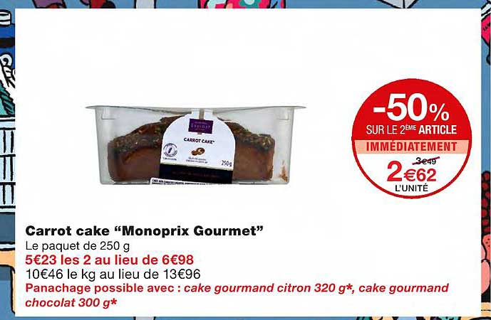 Promo Carrot Cake "monoprix Gourmet" chez Monoprix - iCatalogue.fr