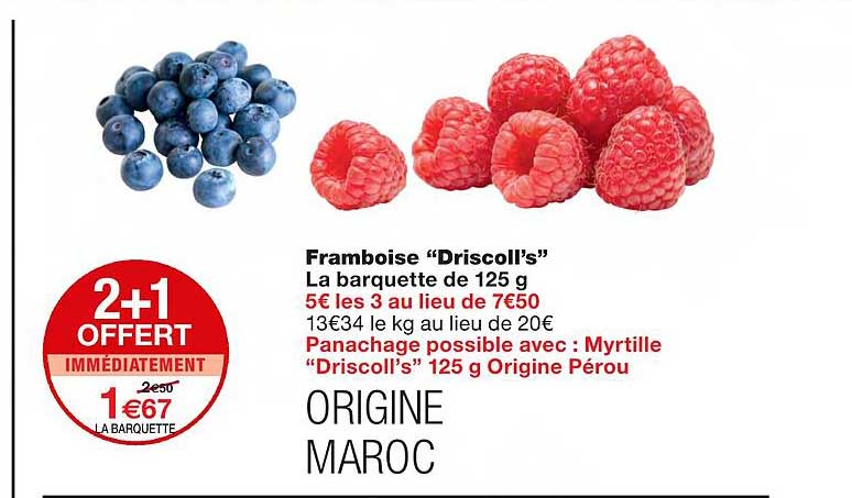 Promo Framboise "driscoll's" chez Monoprix - iCatalogue.fr