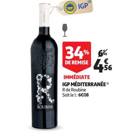Promo Igp Méditerranée R De Roubine chez Auchan Direct - iCatalogue.fr