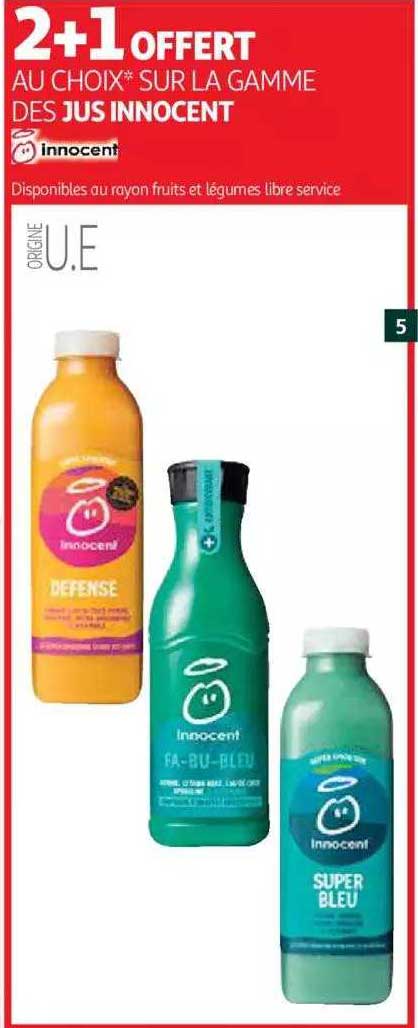 Promo La Gamme Des Jus Innocent chez Auchan - iCatalogue.fr