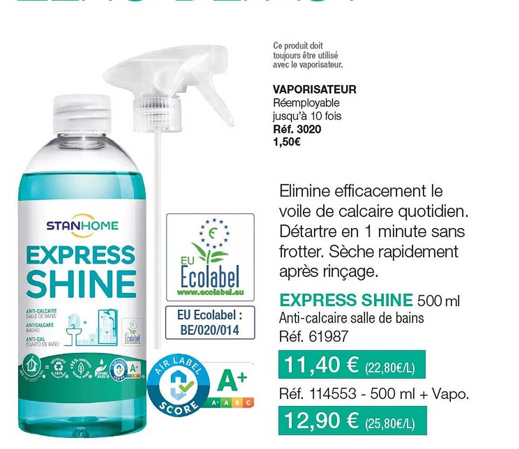 Promo Express Shine chez Stanhome - iCatalogue.fr