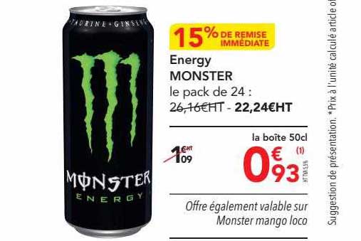 Promo Energy Monster chez METRO - iCatalogue.fr