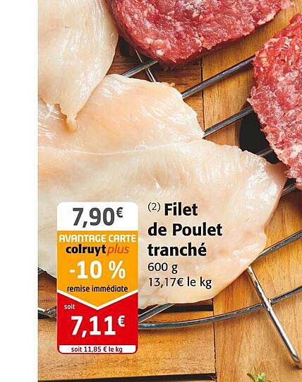 Promo Filet De Poulet Tranché chez Colruyt - iCatalogue.fr