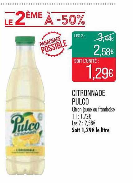 Offre Citronnade Pulco chez METRO