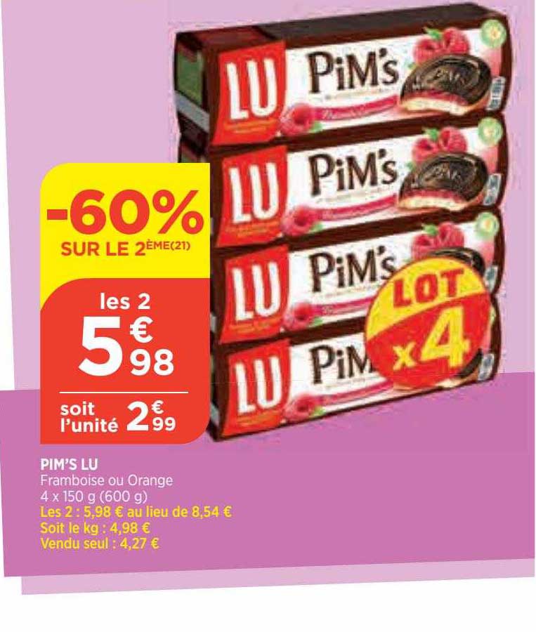 Offre "pim's" Lu chez E Leclerc