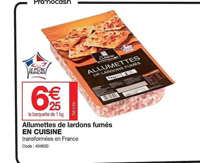 Promo Allumettes De Lardons Fumés En Cuisine chez Promocash - iCatalogue.fr
