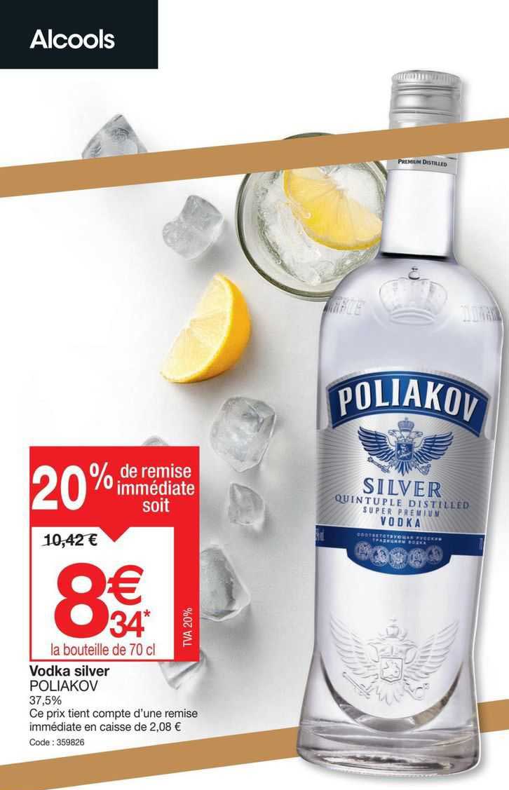 Promo Vodka Silver Poliakov chez Promocash - iCatalogue.fr
