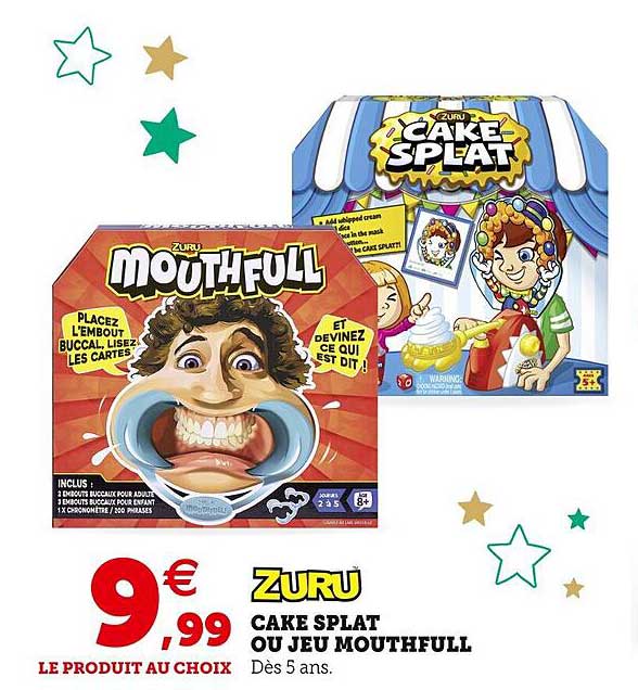 Promo Cake Splat Ou Jeu Mouthfull Zuru chez Super U - iCatalogue.fr