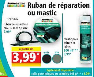 Promo Ruban De Réparation Ou Mastic chez Norma - iCatalogue.fr