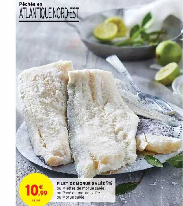 Promo Filet De Morue Salée chez Intermarché Hyper - iCatalogue.fr
