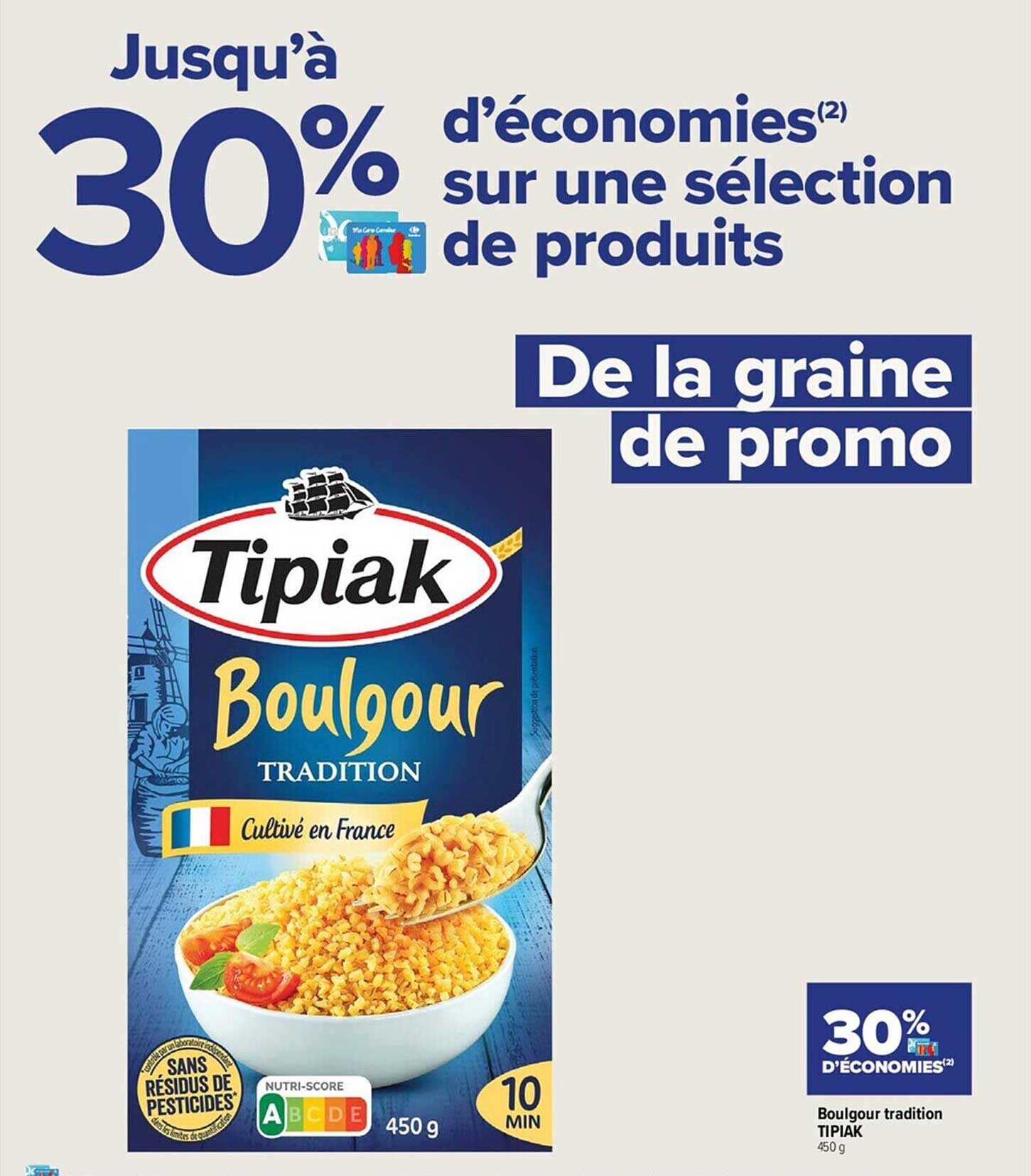 Promo Boulgour Tradition Tipiak chez Carrefour City - iCatalogue.fr