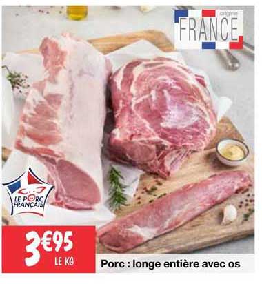 Promo Porc : Longe Entière Avec Os chez Migros France - iCatalogue.fr