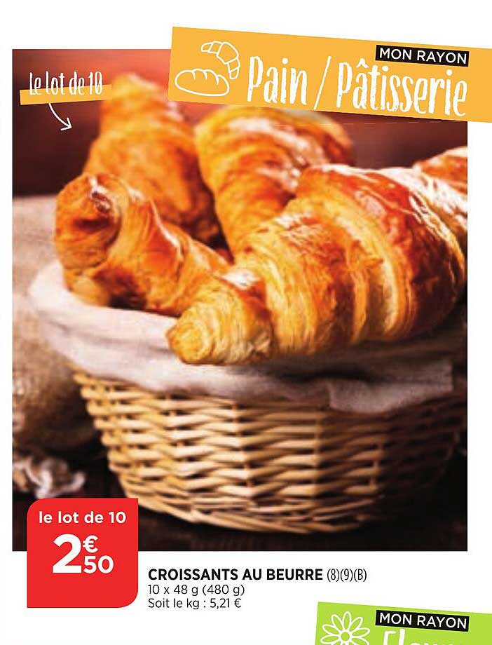 Offre Croissants Au Beurre chez Atac