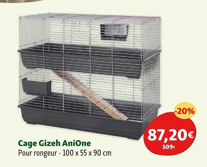 Promo Cage Gizeh AniOne chez Maxi Zoo - iCatalogue.fr
