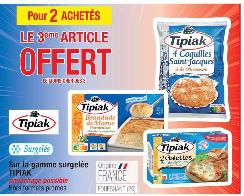 Promo La Gamme Surgelée Tipiak chez Migros France - iCatalogue.fr