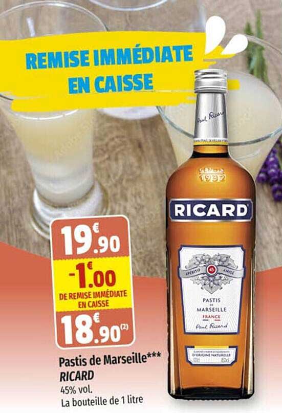 Promo Pastis De Marseille Ricard chez Coccinelle Express - iCatalogue.fr