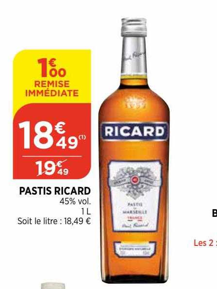 Promo Pastis Ricard chez Bi1 - iCatalogue.fr