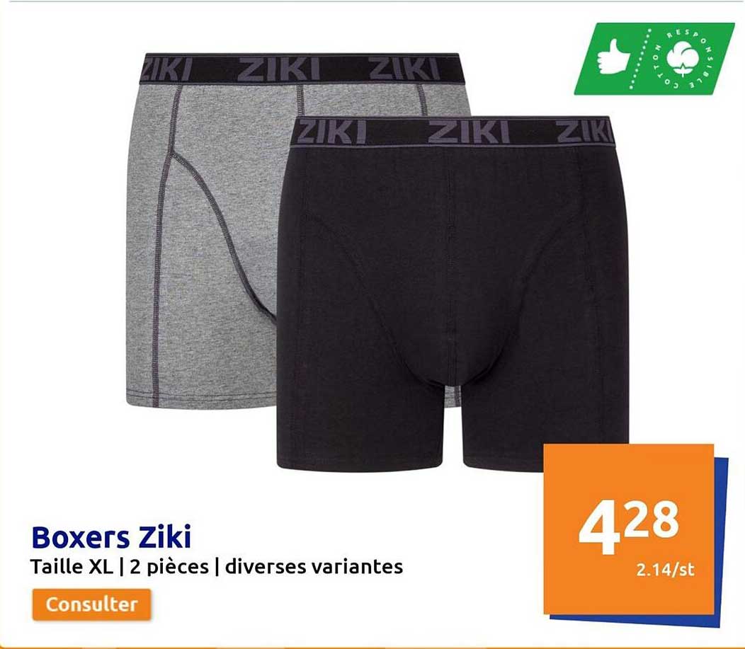 Promo Boxers Ziki chez Action - iCatalogue.fr