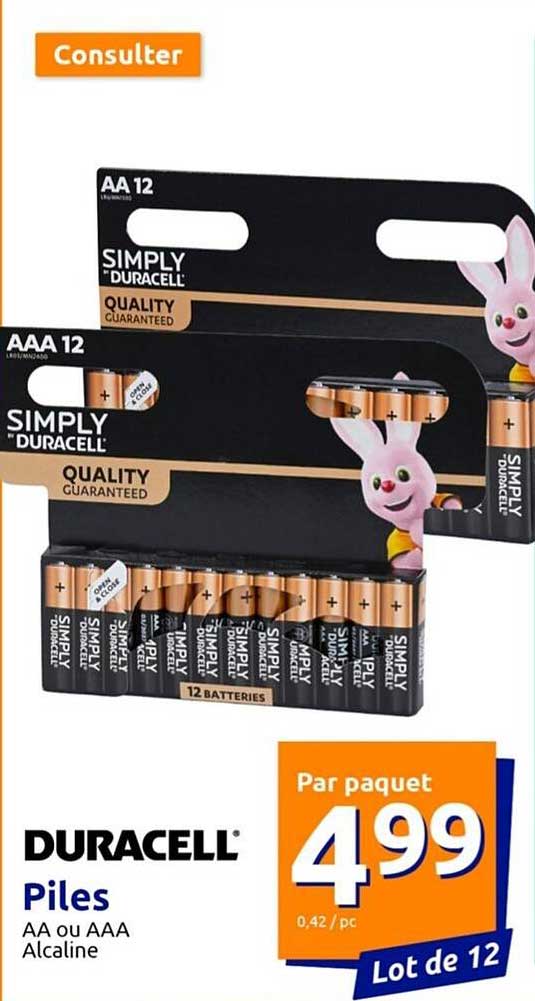 Promo Piles Duracell chez Action - iCatalogue.fr