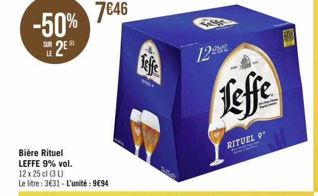 Promo Bière Rituel Leffe 9% Vol. chez Géant Casino - iCatalogue.fr