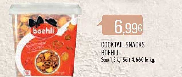 Promo Cocktail Snacks Boehli chez Match - iCatalogue.fr