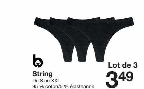 Promo String chez Zeeman - iCatalogue.fr