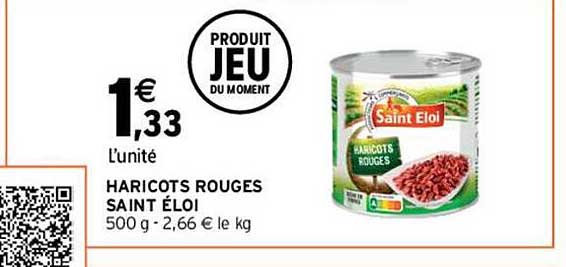 Promo Haricots Rouges Saint éloi chez Intermarché Hyper - iCatalogue.fr