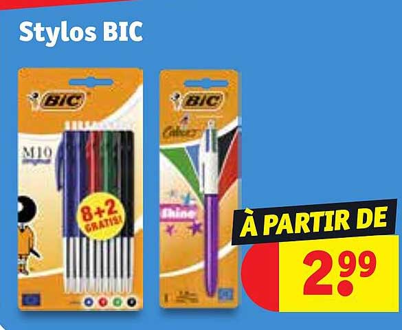Promo Stylos Bic chez Kruidvat - iCatalogue.fr