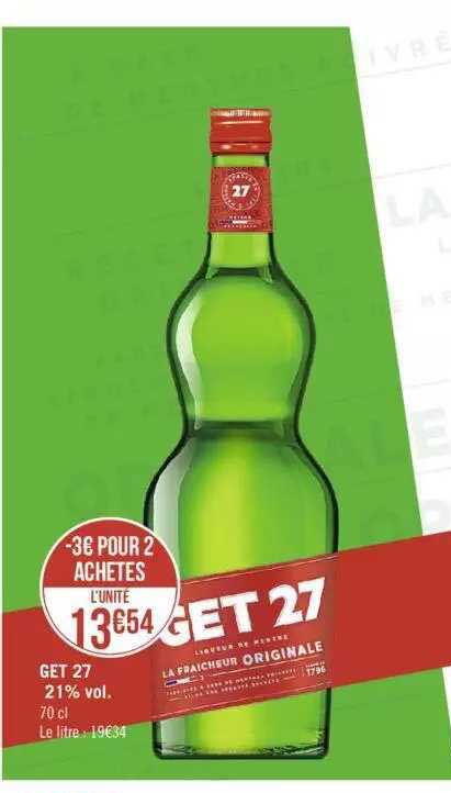Offre Get 27 21% Vol. chez Spar