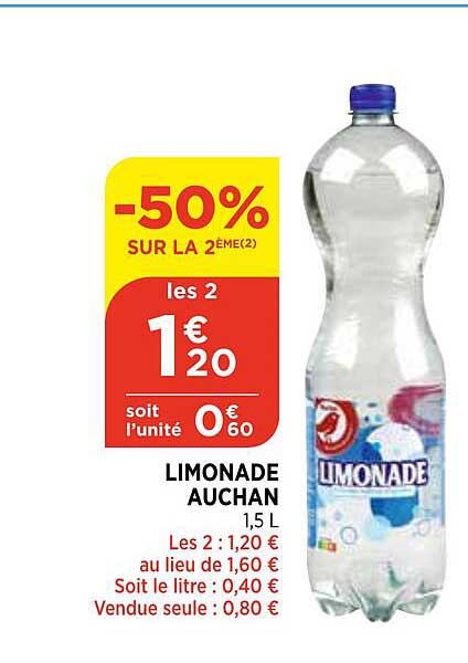 Promo Limonade Auchan chez Maximarché - iCatalogue.fr