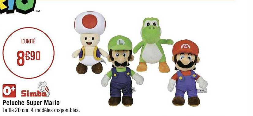 Promo Peluche Super Mario Simba chez Géant Casino - iCatalogue.fr