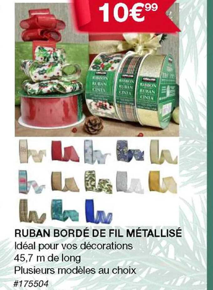 Promo Ruban Bordé De Fil Métallisé chez Costco - iCatalogue.fr