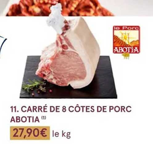 Promo Carré De 8 Côtes De Porc Abotia chez Monoprix - iCatalogue.fr
