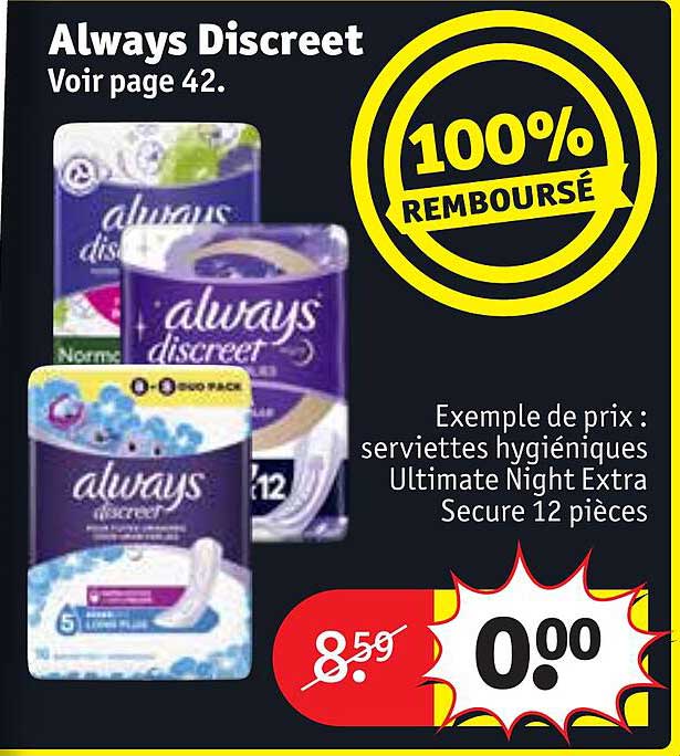 Promo Always Discreet chez Kruidvat - iCatalogue.fr