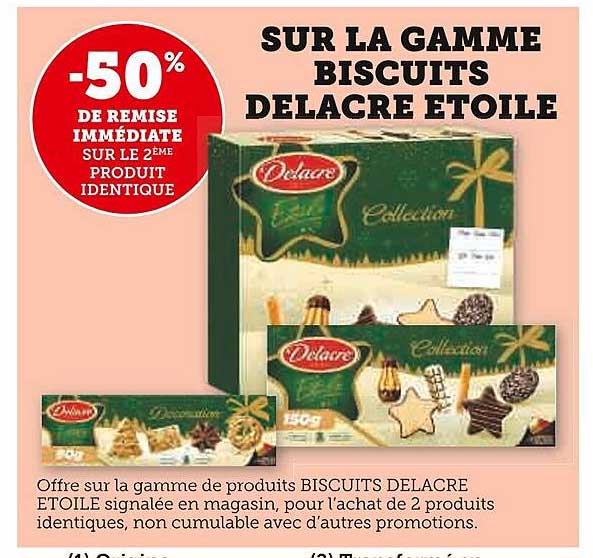Promo Biscuits Delacre étoilé chez Super U - iCatalogue.fr