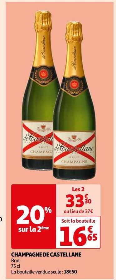 Promo Champagne De Castellane chez Auchan - iCatalogue.fr