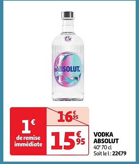 Promo Vodka Absolut chez Auchan - iCatalogue.fr