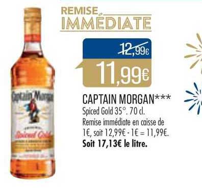 Promo Captain Morgan chez Match - iCatalogue.fr